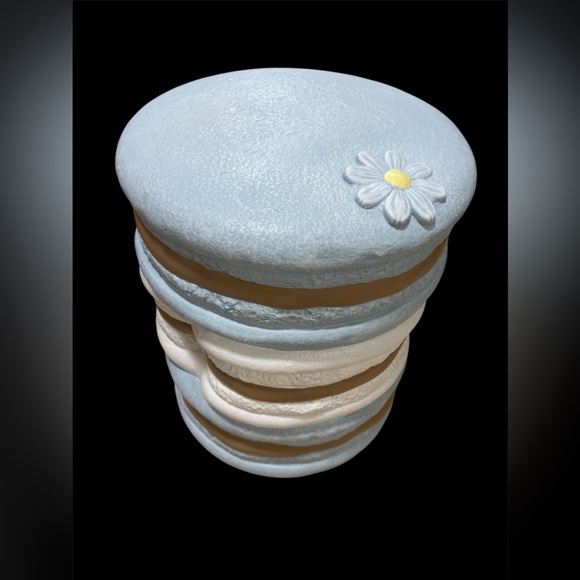 Accents | New Pastel Blue Heart Macaron Stool W Flower Tiktok Viral ...